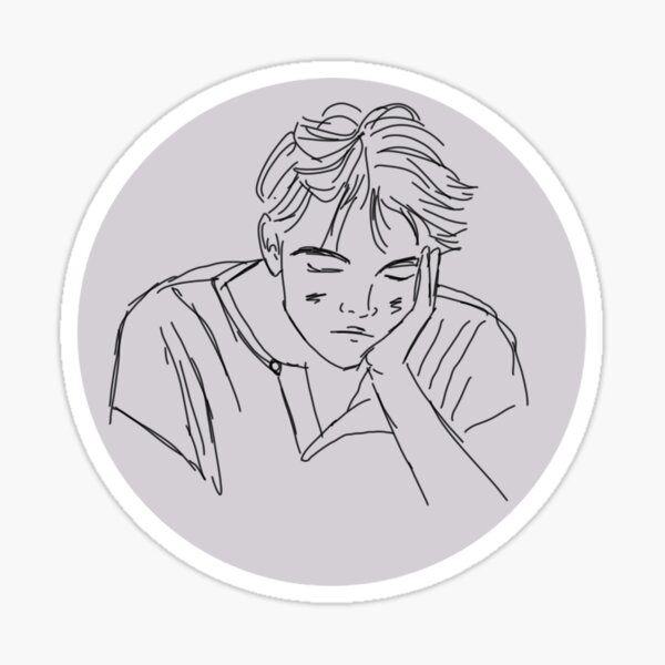 "sad leo" Sticker by annikapng | Redbubble