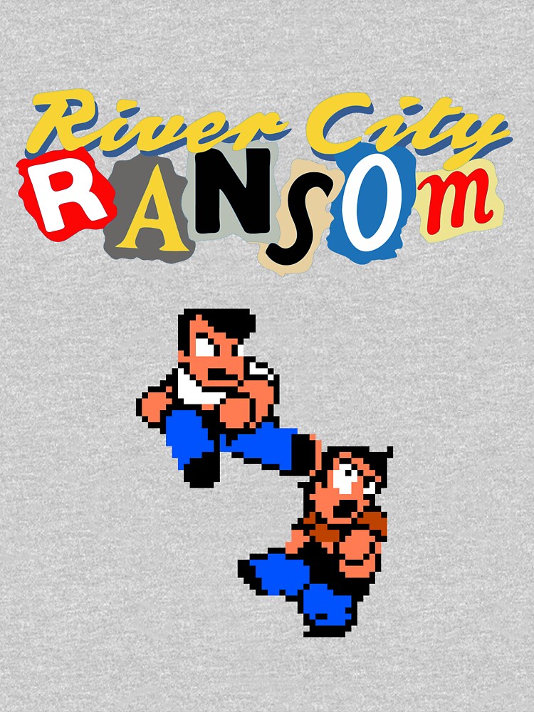 "River City Ransom Shirt (Logo w/ 8-Bit Characters)" T-shirt for Sale ...