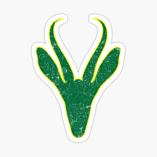 "Springbok Face South Africa Green & Gold" Sticker for Sale by d247 ...