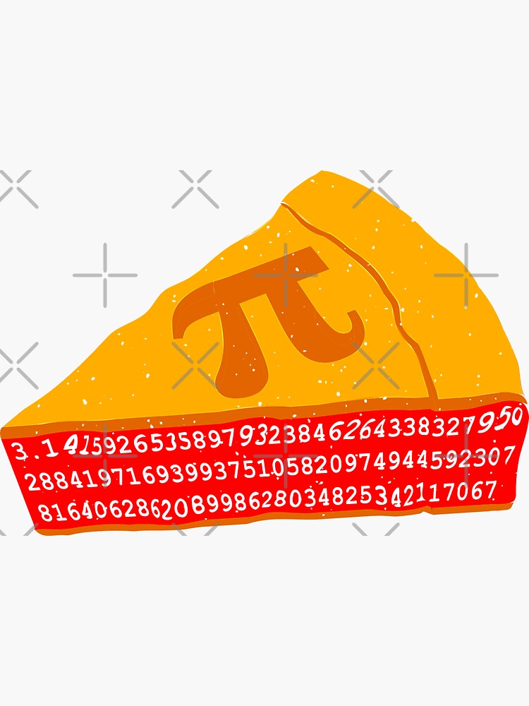 "Pi Day 2019 Pie with Pi Digits" Sticker for Sale by d247 | Redbubble