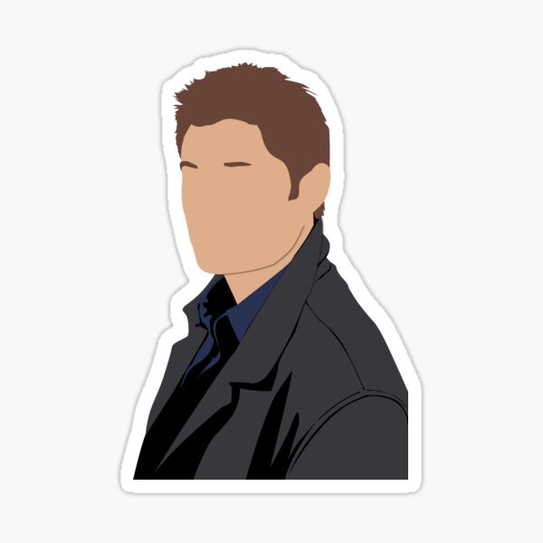 "Dean Winchester" Sticker for Sale by OutlineArt | Redbubble