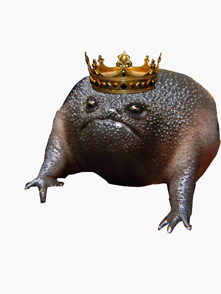 "Sad King Toad" Sticker by maddiej124 | Redbubble