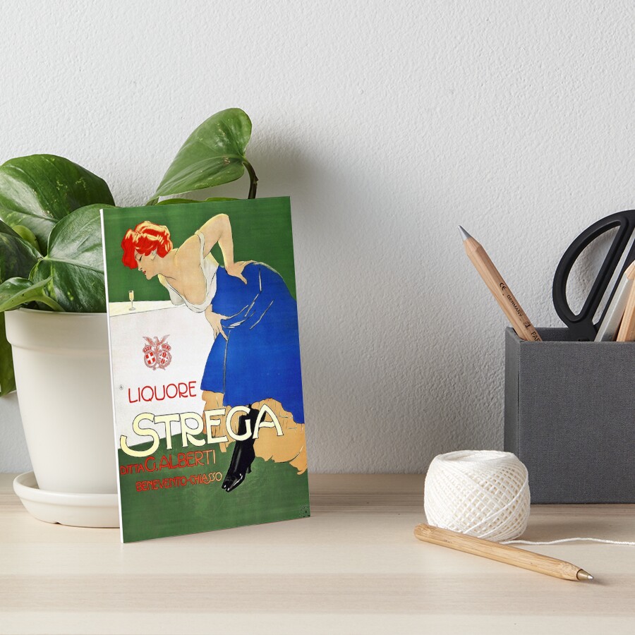 "Vintage Italian poster - Dudovich - Liquore Strega" Poster for Sale by ...