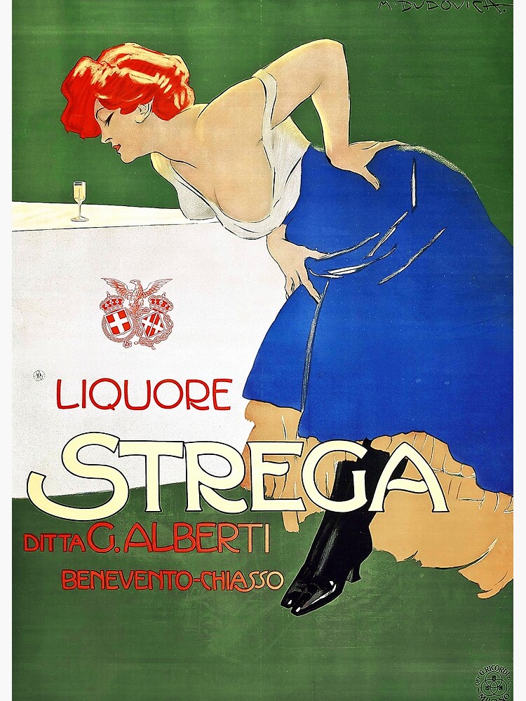 "Vintage Italian poster - Dudovich - Liquore Strega" Poster for Sale by ...