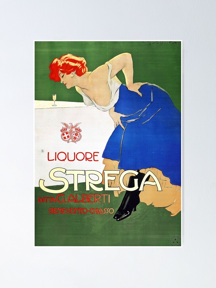 "Vintage Italian poster - Dudovich - Liquore Strega" Poster for Sale by ...