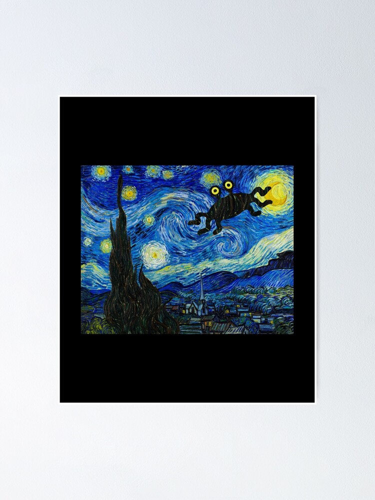 "FSM - Flying Spaghetti Monster / Starry Night" Poster for Sale by ...