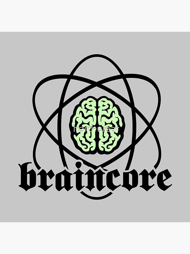"Braincore - Atomic Nucleus Brain" Poster by hard-wear | Redbubble