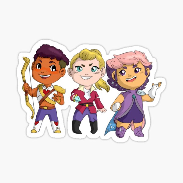 Pegatina «She-Ra: un trío de héroes» de Furiarossa | Redbubble