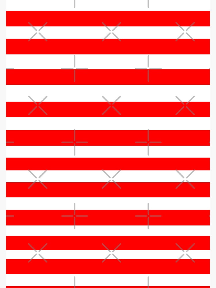 Pegatina «Diseño de rayas rojas y blancas: siempre con estilo.» de ...