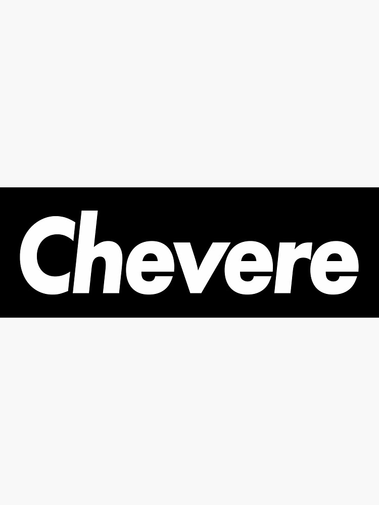 "Chevere (black)" Sticker by davidwidam | Redbubble