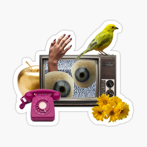 "COLLAGE 3" Sticker by --MEATY-- | Redbubble