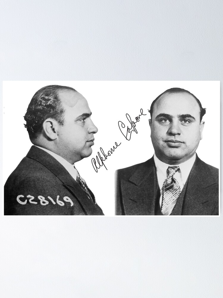 "Al Capone Mugshot Reproduction Signature Merchandise" Poster by ...