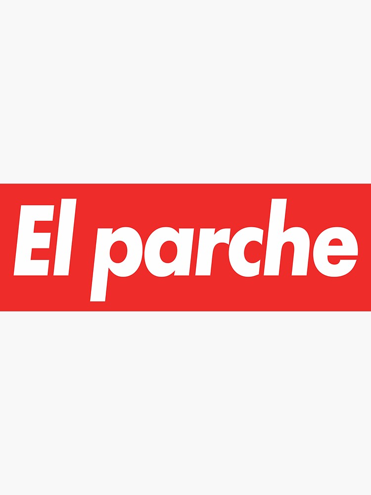 "El Parche (red)" Sticker by davidwidam | Redbubble