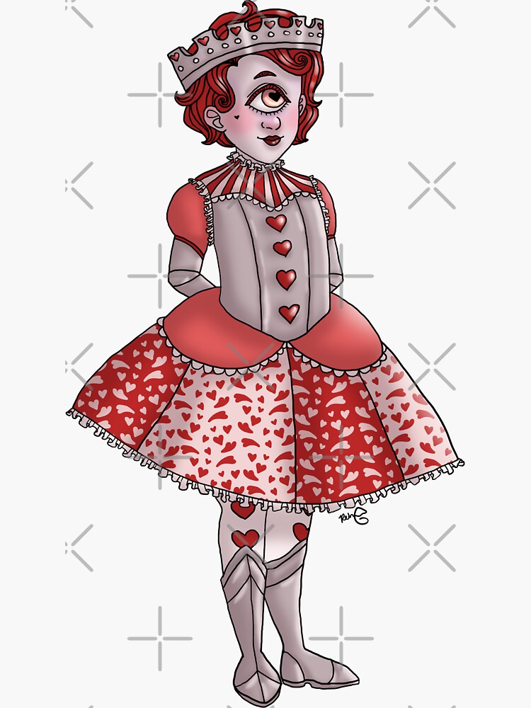 "Princess of Hearts" Sticker by mermoth | Redbubble