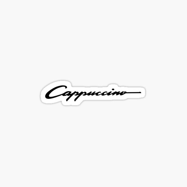 "Cappuccino logo" Sticker by MiHo0287 | Redbubble
