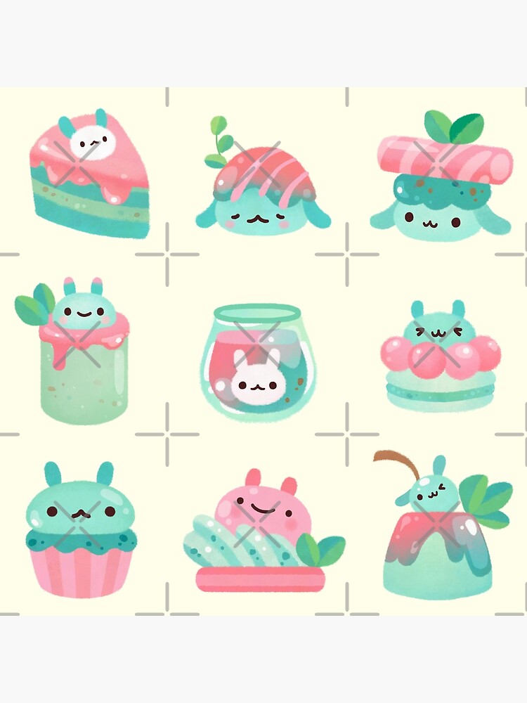 "Choco Mint Rabbit" Art Print for Sale by pikaole | Redbubble