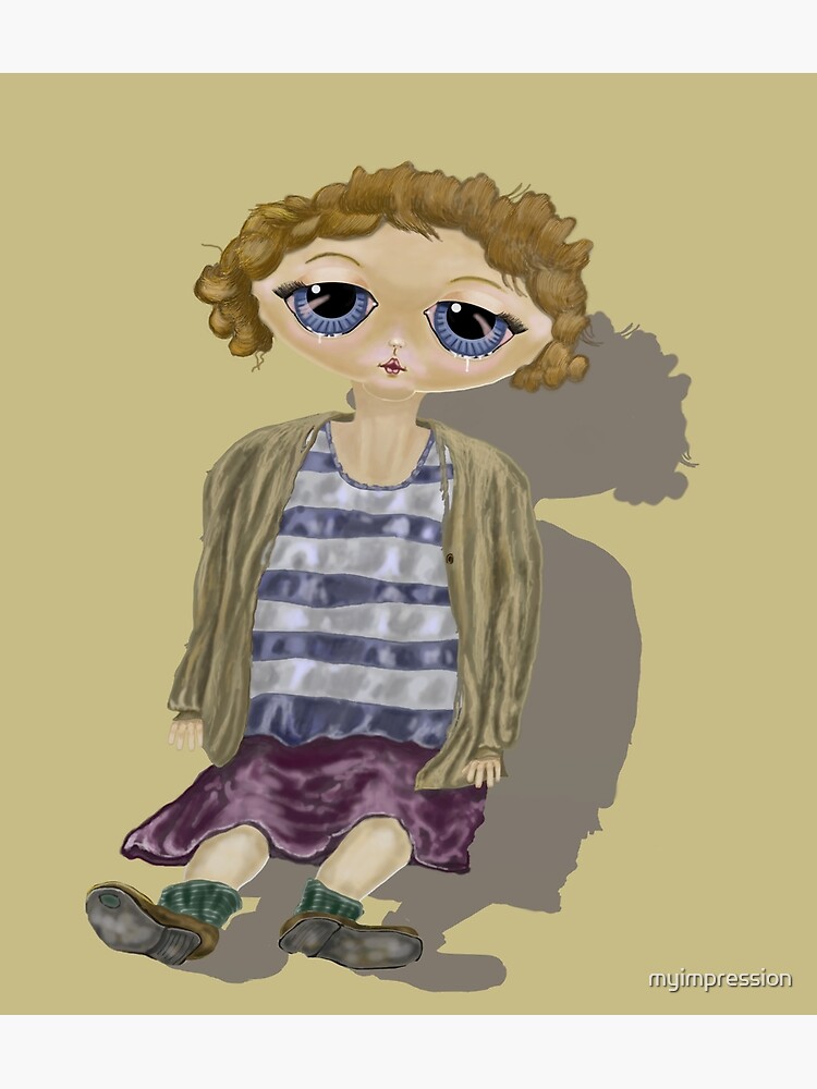 "Sad Waif " Art Print for Sale by myimpression | Redbubble