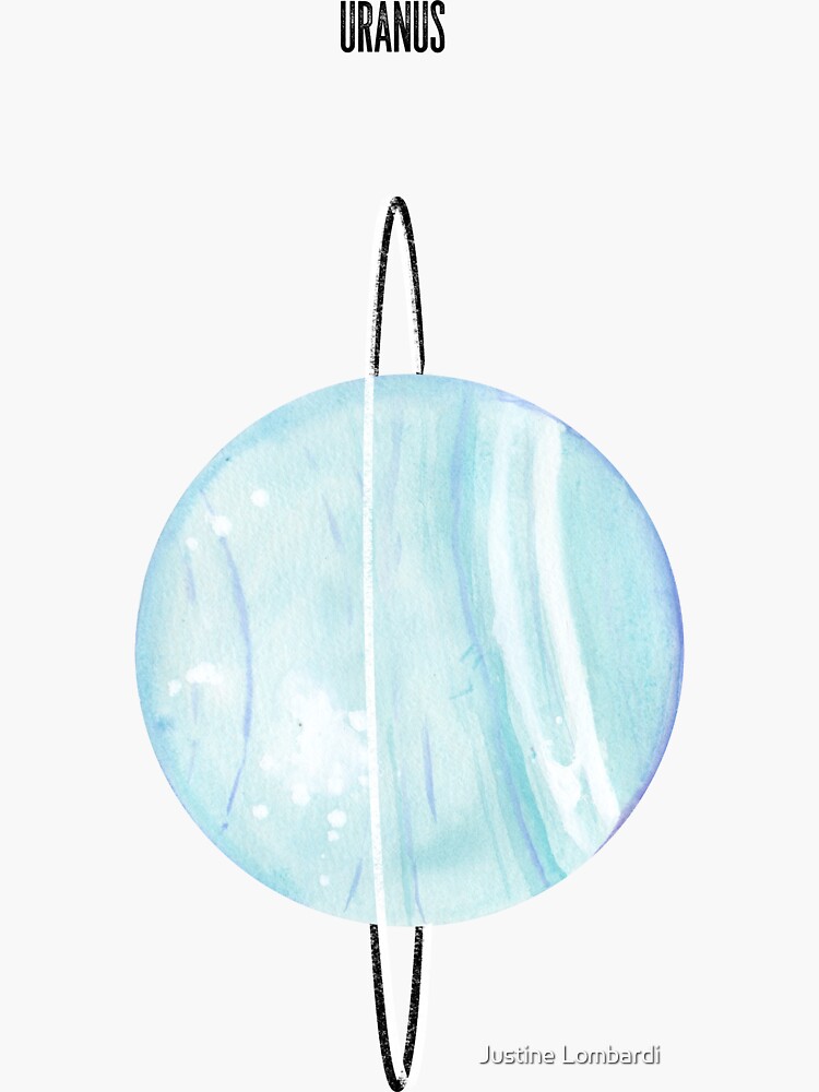 "Uranus " Sticker for Sale by Justine Lombardi | Redbubble