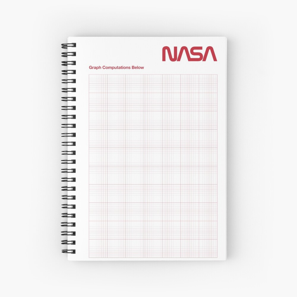 Red Graph Paper Spiral Notebook By Postlopez Redbubble