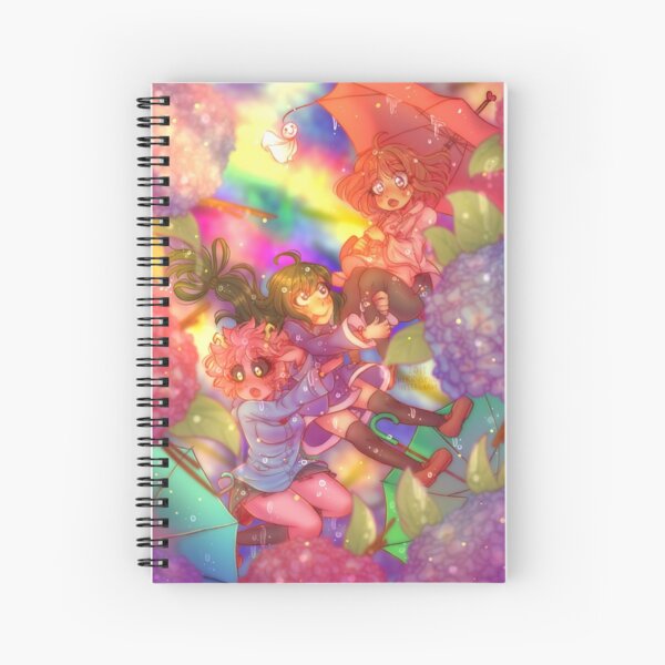 "rainy season bnha girls" Spiral Notebook by cherryspiice | Redbubble