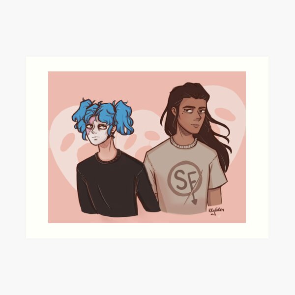 "Sally face, Larry face" Art Print by kkyrakenart | Redbubble