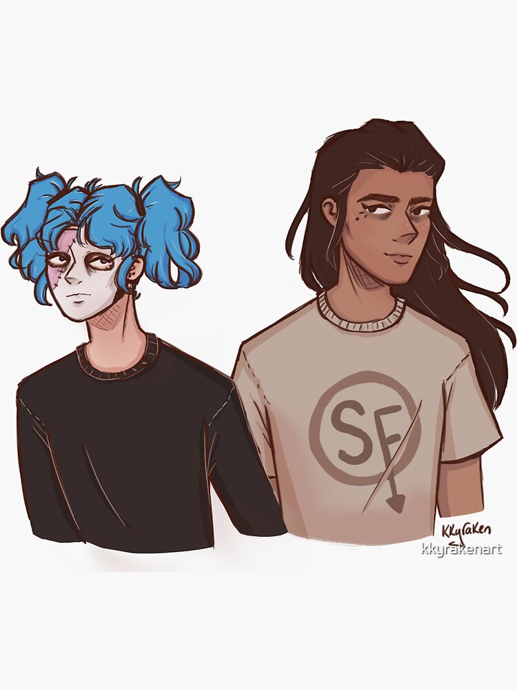 "Sally face, Larry face" Sticker for Sale by kkyrakenart | Redbubble