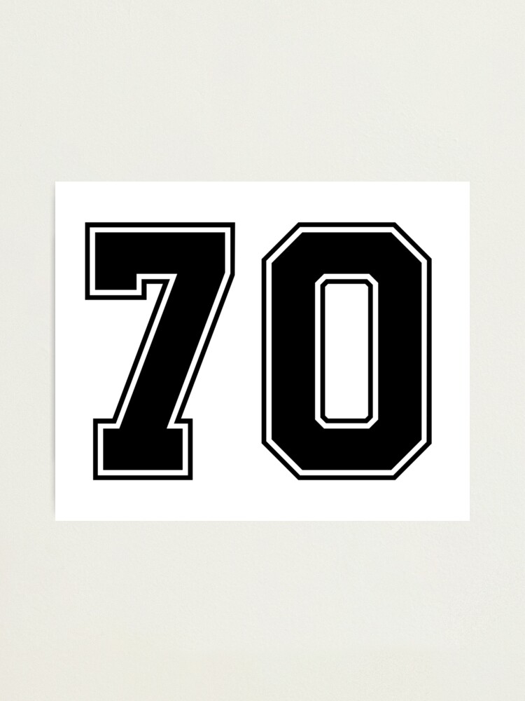 Lámina fotográfica for Sale con la obra «Número 70 de Jersey de deporte ...