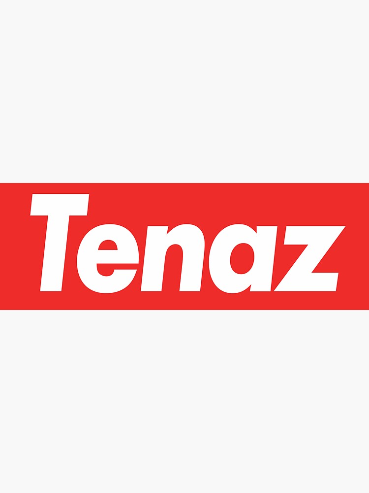 "Tenaz (red)" Sticker by davidwidam | Redbubble