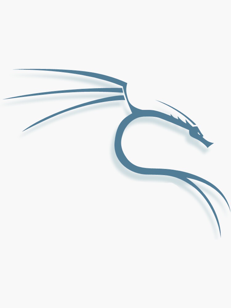 "kali linux dragon logo blue" Sticker for Sale by D3mon98 | Redbubble