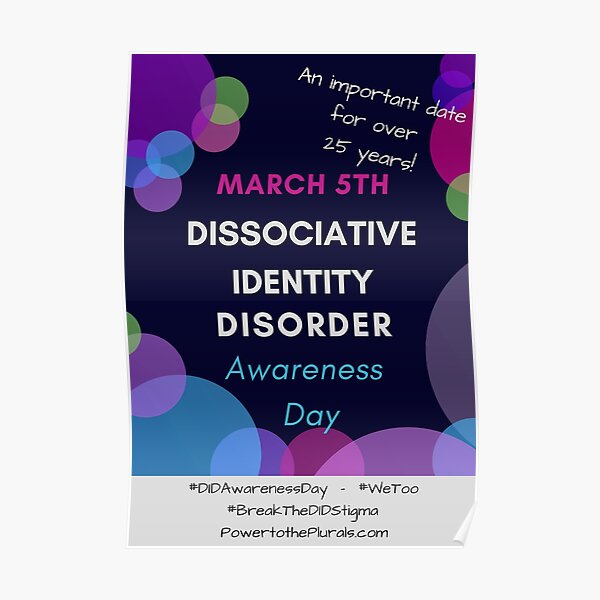 Dissociative Identity Disorder Posters | Redbubble
