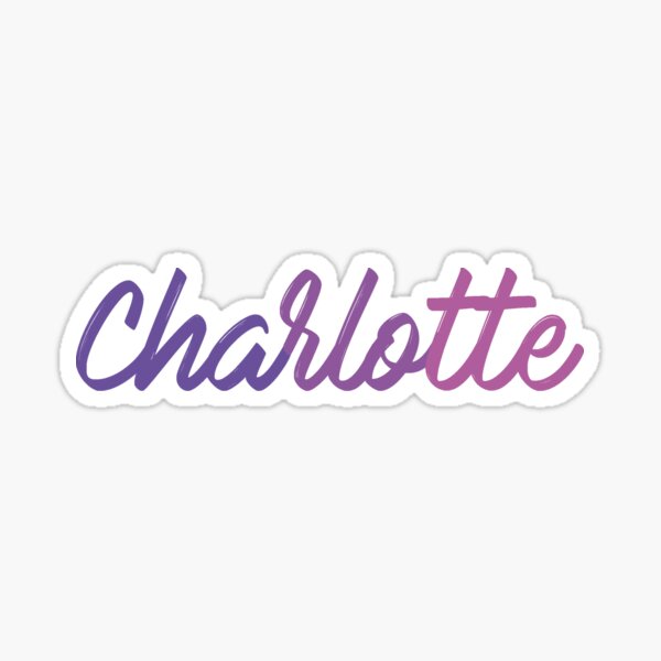 "Charlotte" Sticker by Shalomjoy | Redbubble