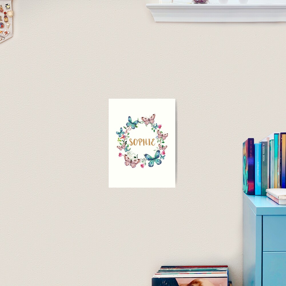 "Sophie Name Hand Lettering" Art Print by tanabe | Redbubble
