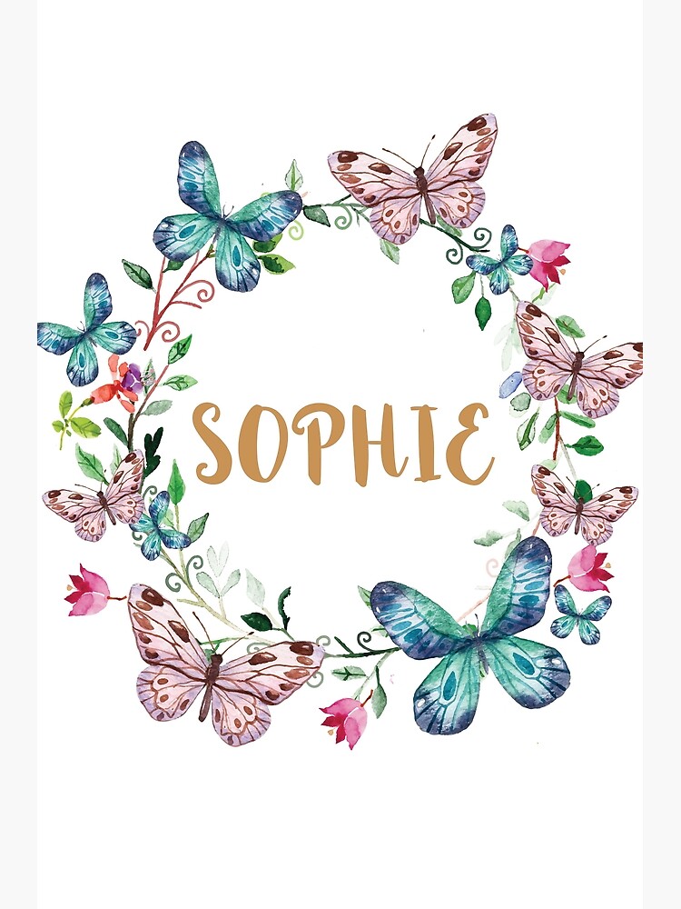"Sophie Name Hand Lettering" Art Print by tanabe | Redbubble