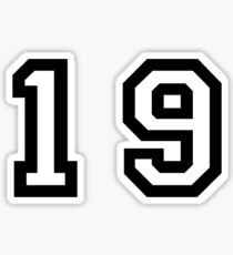 Number 19: Stickers | Redbubble