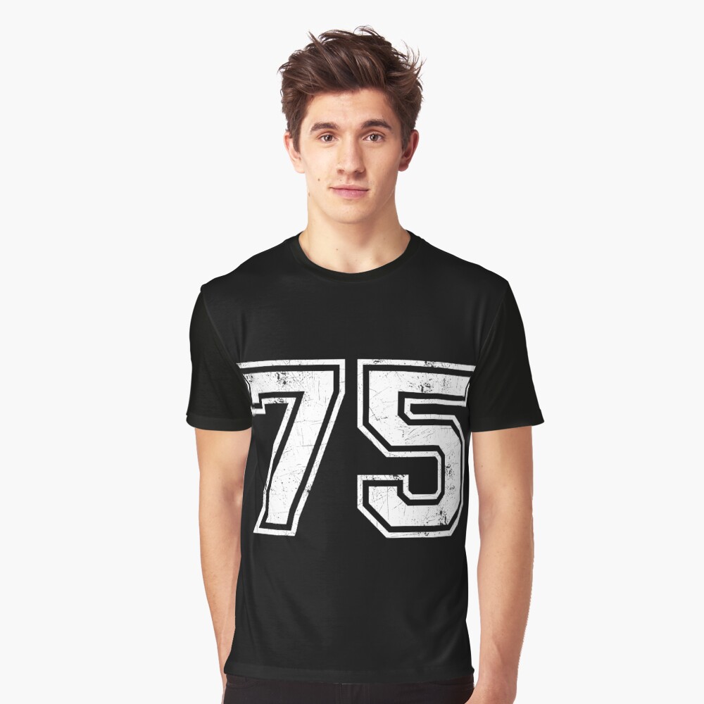 "75 jersey jerseys number 75 jersey sports" T-shirt for Sale by ...