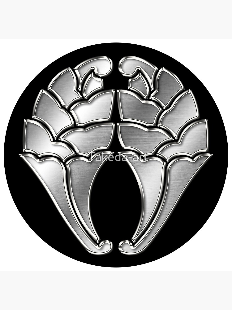"Otomo Clan Kamon Silver Chrome" Poster by Takeda-art | Redbubble