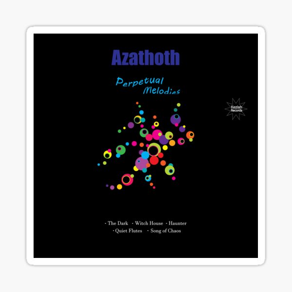 "Azathoth Modern Album Cover" Sticker for Sale by Senza | Redbubble