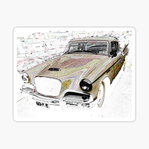 "Studebaker Silver Hawk [1957-1959]" Sticker for Sale by woodeye518 ...