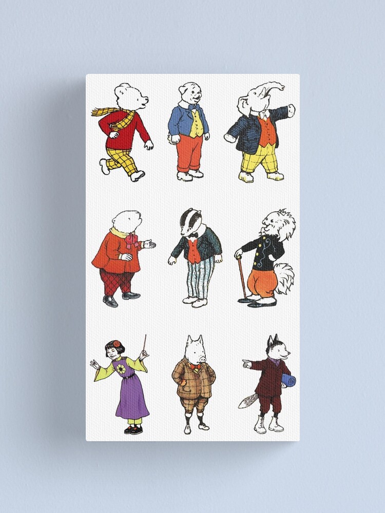 "Rupert Bear and Friends" Canvas Print by attractivedecoy | Redbubble