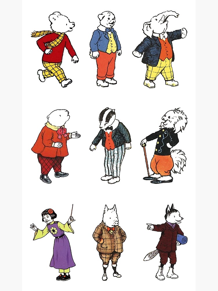 "Rupert Bear and Friends" Canvas Print by attractivedecoy | Redbubble
