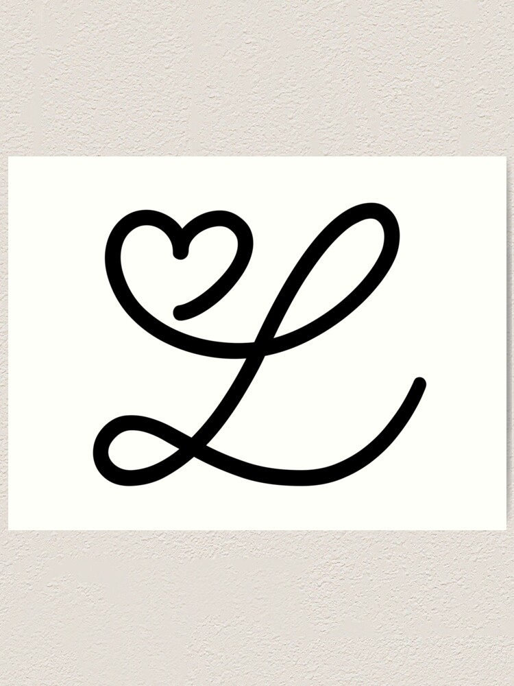 "Love-Heart Letter L" Art Print for Sale by juxtapositionuk | Redbubble
