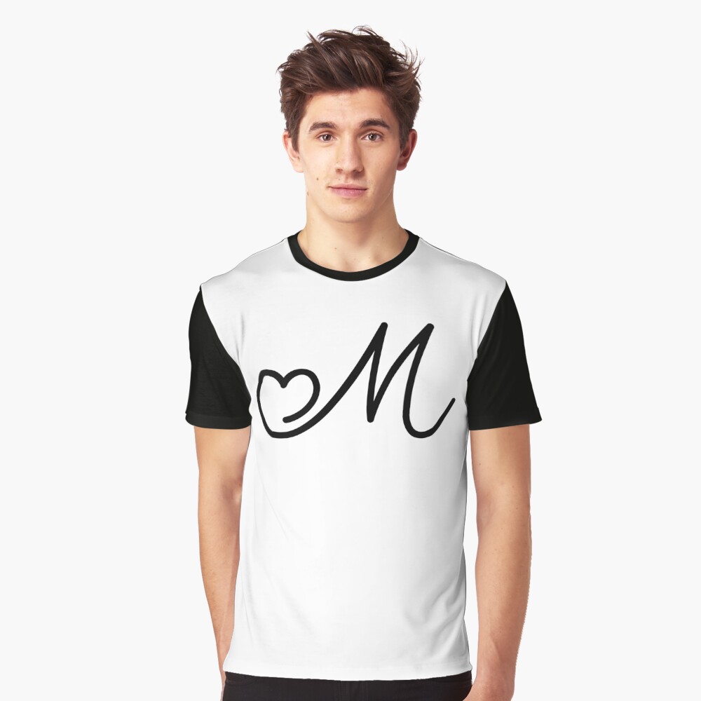 "Love-Heart Letter M" Sticker for Sale by juxtapositionuk | Redbubble