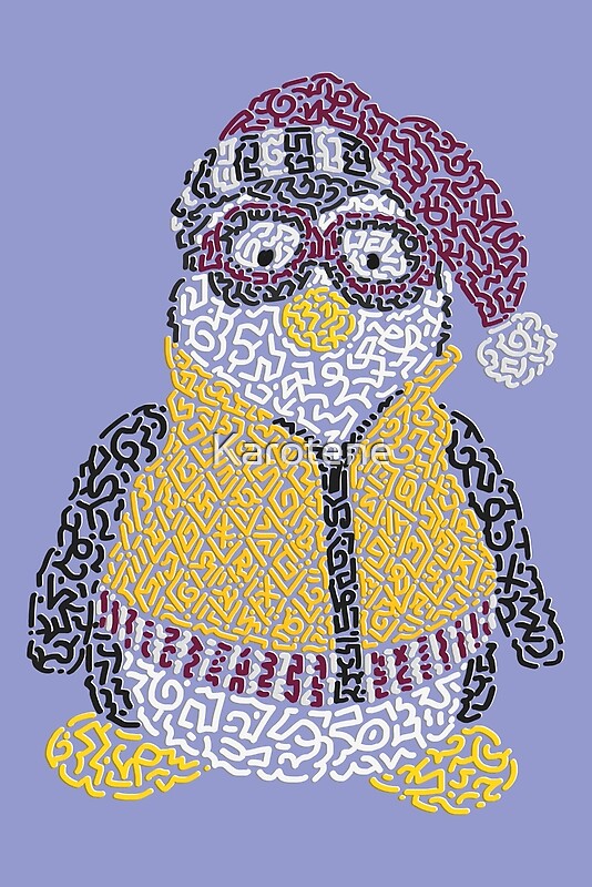 "Hugsy The Penguin" by Karotene | Redbubble