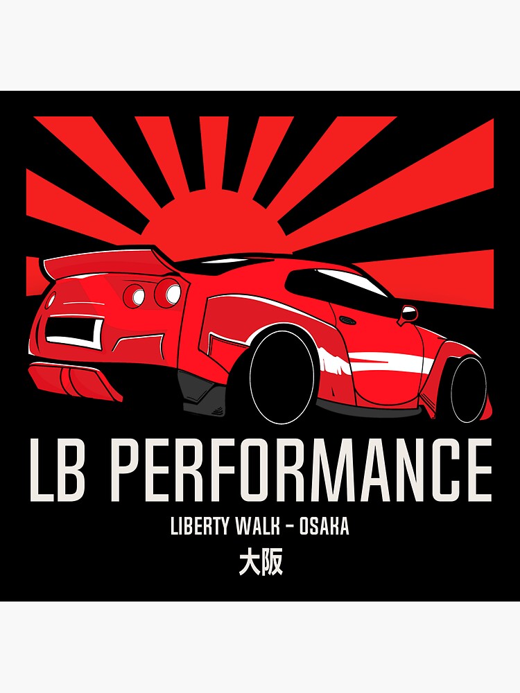 "Liberty Walk GTR Nissan R35 JDM" Sticker by whatlogic | Redbubble