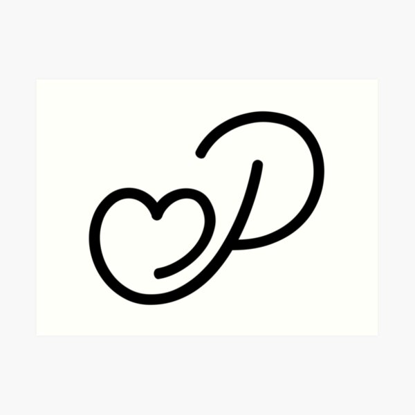 "Love-Heart Letter P" Art Print for Sale by juxtapositionuk | Redbubble