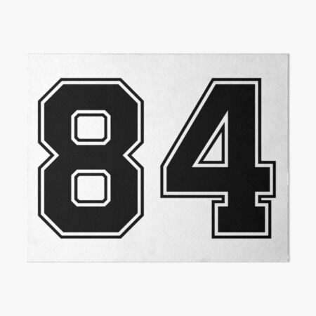 "84 American Football Classic Vintage Sport Jersey Number in black ...