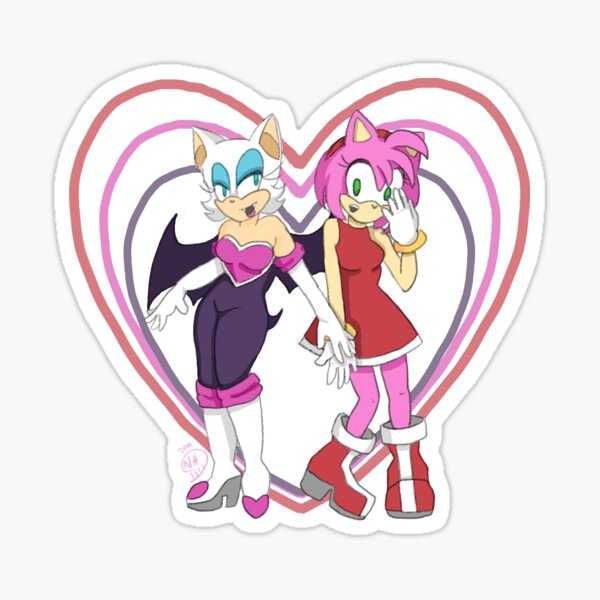"Rouge and Amy" Sticker for Sale by nautilida | Redbubble