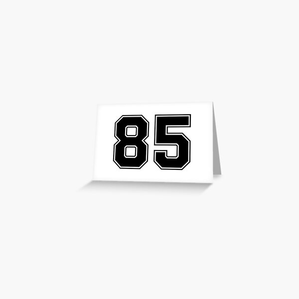 "85 American Football Classic Vintage Sport Jersey Number in black ...