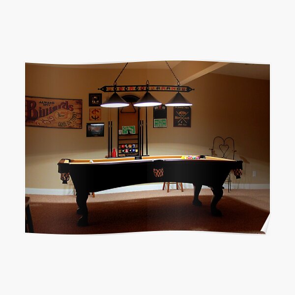 "Home Pool table" Poster by Coltsfan3378 | Redbubble