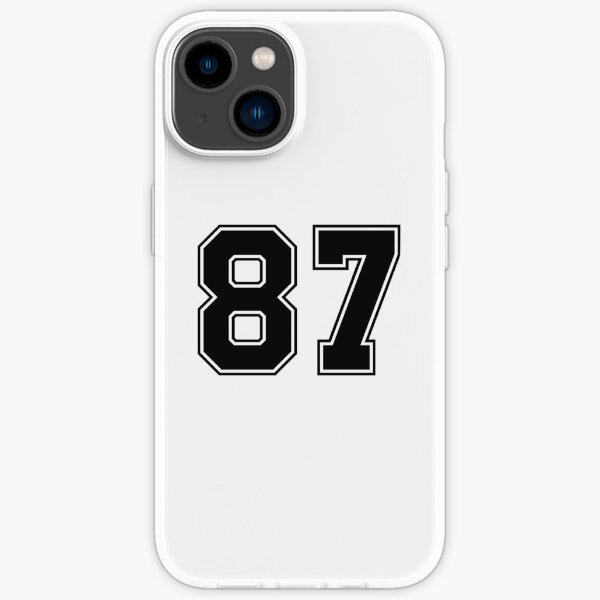 "87 American Football Classic Vintage Sport Jersey Number in black ...